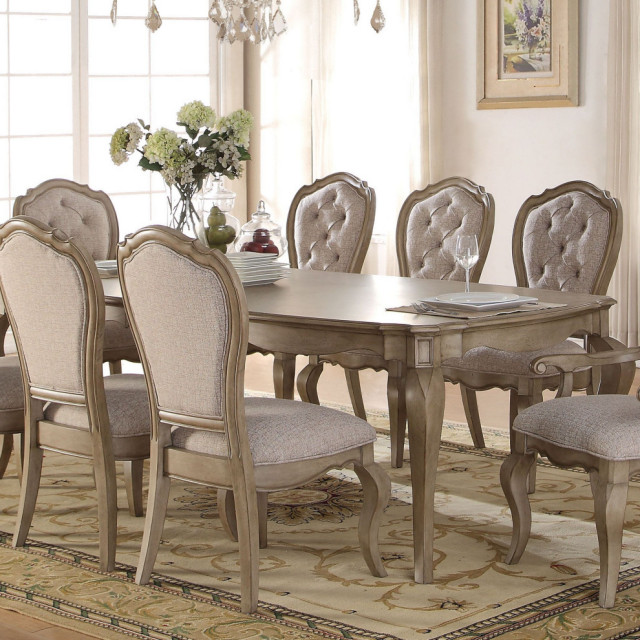Chelmsford Dining Table, Antique Taupe - Traditional - Dining Tables ...
