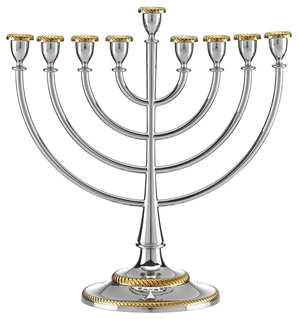 Roseland Menorah, 11.81" - Traditional - Candleholders - by Lenox | Houzz
