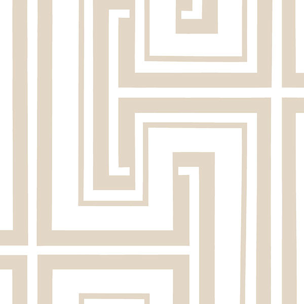 Maze Geometric Wallpaper, Sample - Transitional - Wallpaper - by ...