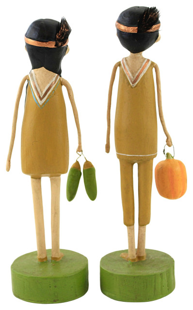 Thanksgiving Harvest Native American Indian Corn Pumpkin, 7.25 In H X 2 ...