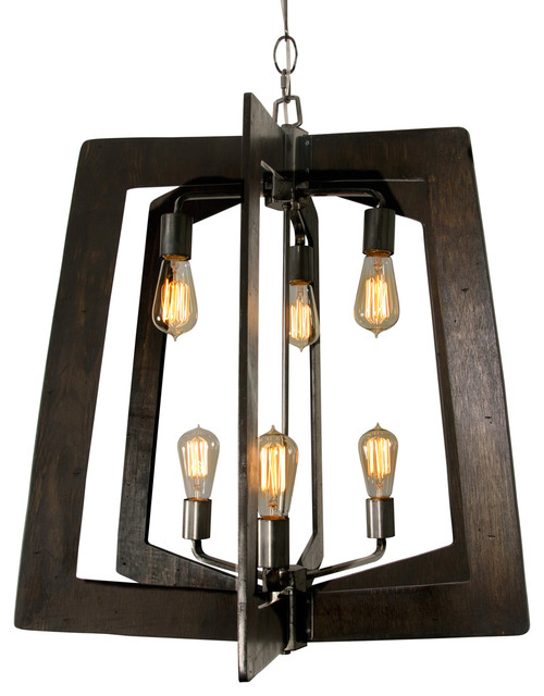 Lofty 6-Light 2-Tier Chandelier - Modern - Chandeliers - by Lampclick ...