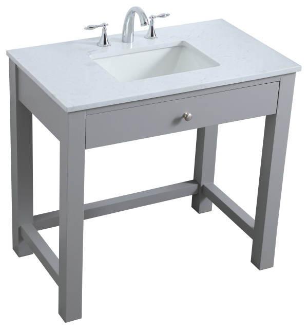 36" ADA Compliant Bathroom Vanity, 36" - Transitional - Bathroom ...