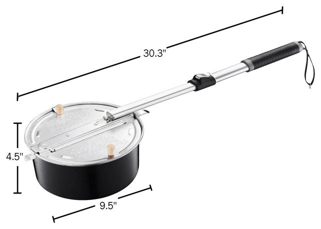 Campfire Popcorn Popper Old Fashioned Popcorn Maker With Telescoping ...
