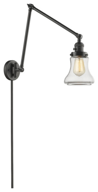 Innovations Bellmont 1-Light Dimmable LED Swing Arm, Oiled Rubbed ...