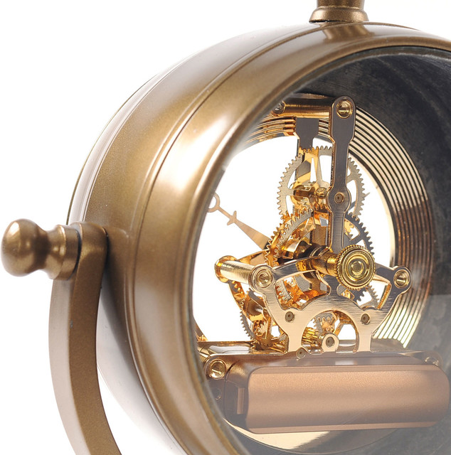 Brass Table Clock - Traditional - Desk And Mantel Clocks - by Inviting ...