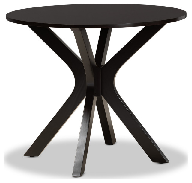Bosvenna Transitional Round Dining Table, 34'' - Transitional - Dining ...