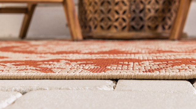 Unique Loom Medallion Outdoor Rug, 5'3"x8' - Contemporary - Outdoor ...