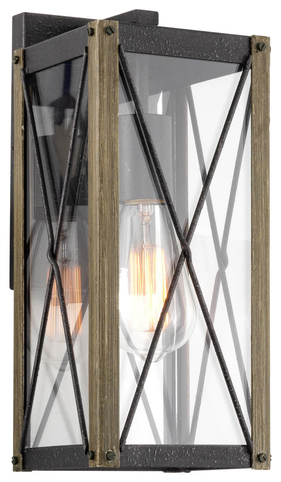 Kira Home Layne 13" Rustic Outdoor Weather Resistant Wall Sconce ...