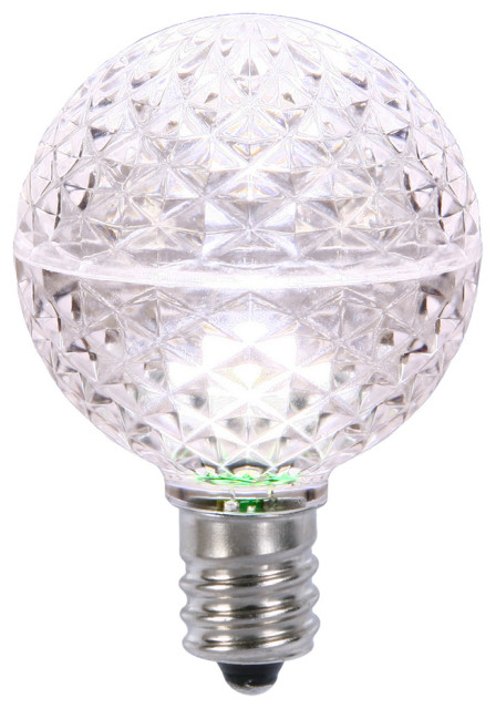 G50 Faceted LED Pure White E17 .45W 25ea - Traditional - Holiday Lighting - by Vickerman Company ...