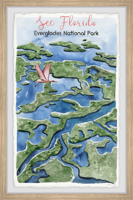 "See Florida, Everglades National Park" Framed Painting Print, 8x12 ...