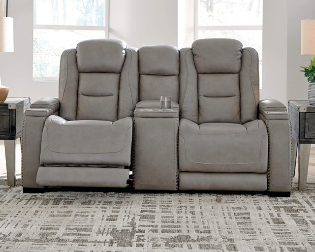 Modern Theater Seating, Center Console With Cup Holder & Wireless ...