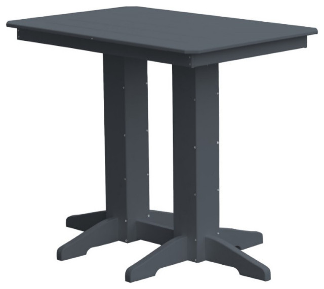Poly Lumber Rectangular Table, 4 Foot - Contemporary - Outdoor Pub And ...