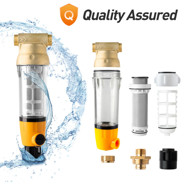 iSpring WSP-B Series Large Spin-down Sediment Water Filter w/ Scraper ...