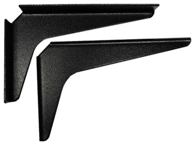 8 In. X 12 In. Work Station Brackets - Black, 8 In. X 12 In. - Brackets ...