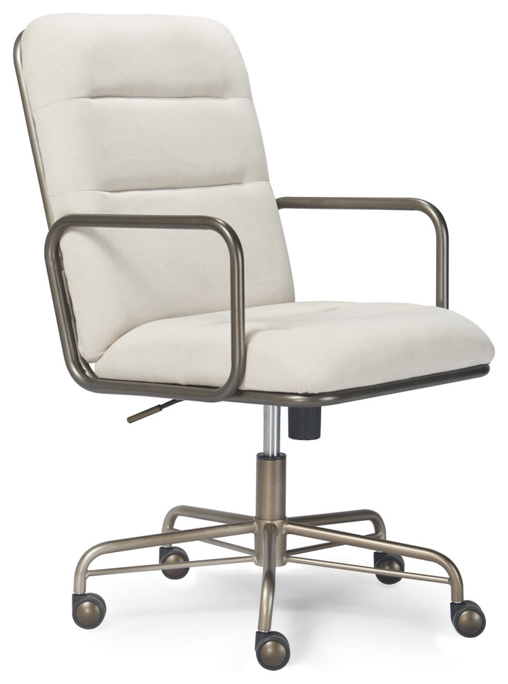 Office Chair, Metal Frame With Caster Wheels & Adjustable Height ...