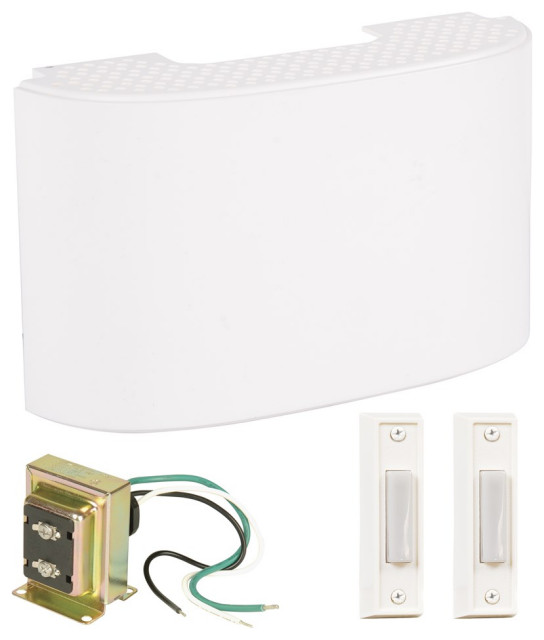 Craftmade Designer Chime Kit w/ 2 White Buttons CK2000-W - Transitional ...