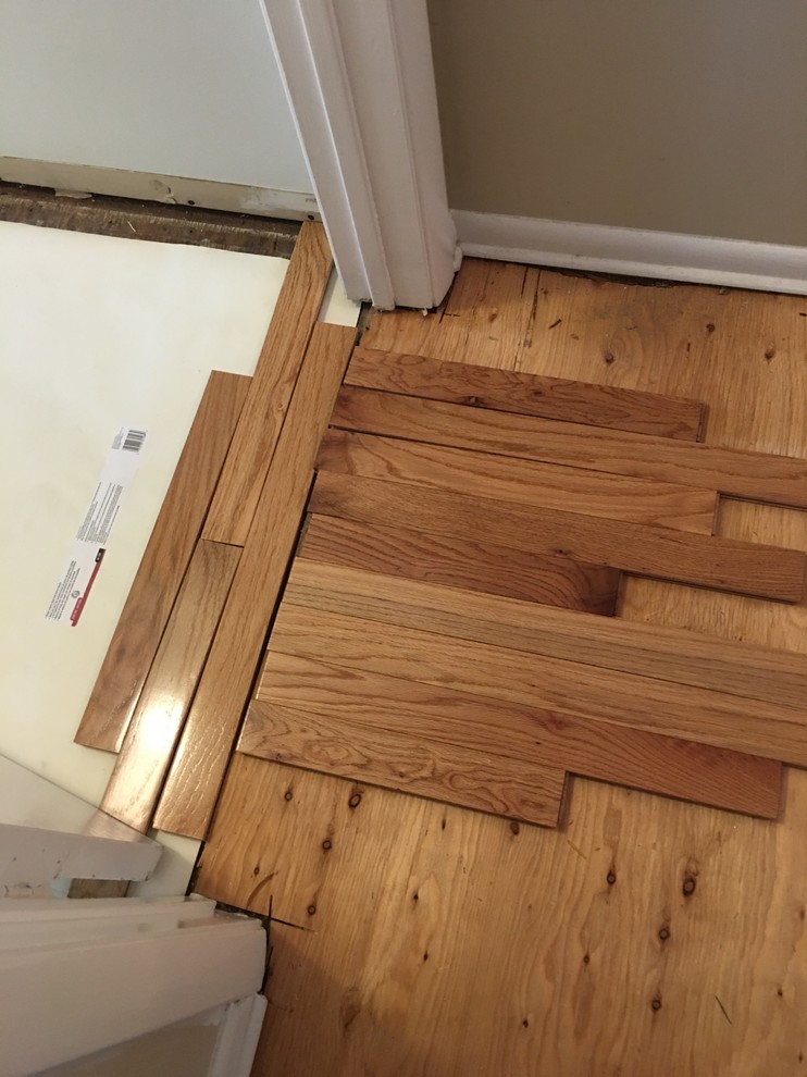 Wood floor positioning dilemma | Houzz Forum
