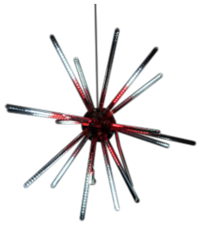 30" Animated Red & Pure White LED Star Burst - Midcentury - Led Bulbs ...