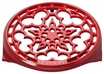 Le Creuset 9" Deluxe Round Trivet - Cherry - Traditional - Trivets - by ...