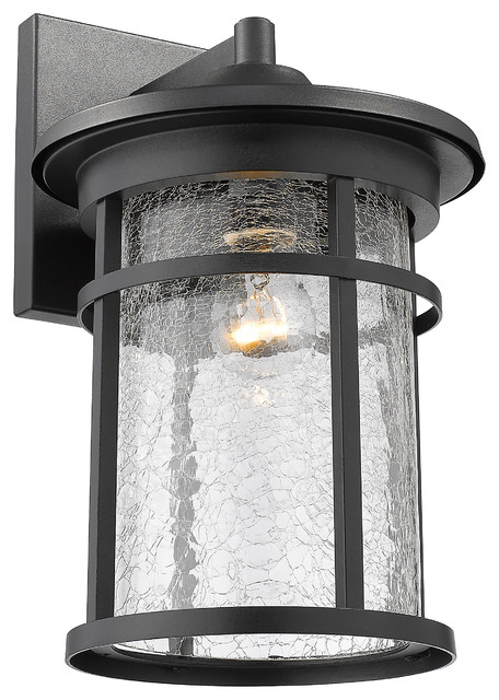 CHLOE Lighting FINLEY 1-Light Textured Black Outdoor Wall Sconce 14 ...