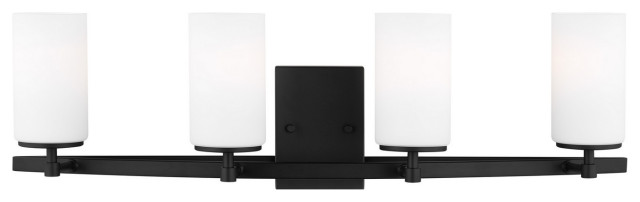 Alturas Four Light Wall / Bath in Midnight Black - Transitional ...