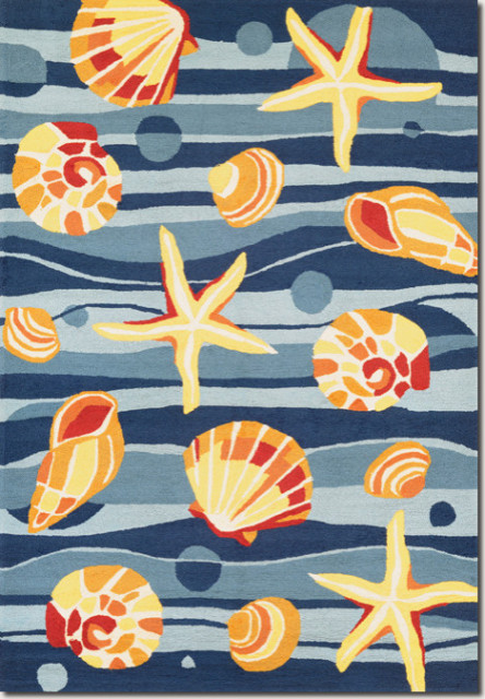 Couristan Beachfront Gold Beach Rug Rug, 2'x4' - Beach Style - Area ...