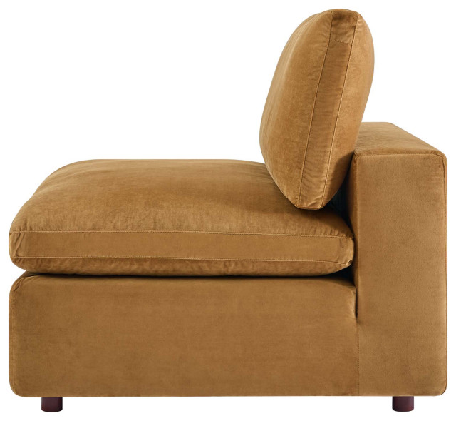 Sectional Sofa Set, Velvet, Brown, Modern, Living Lounge Hotel Lobby ...