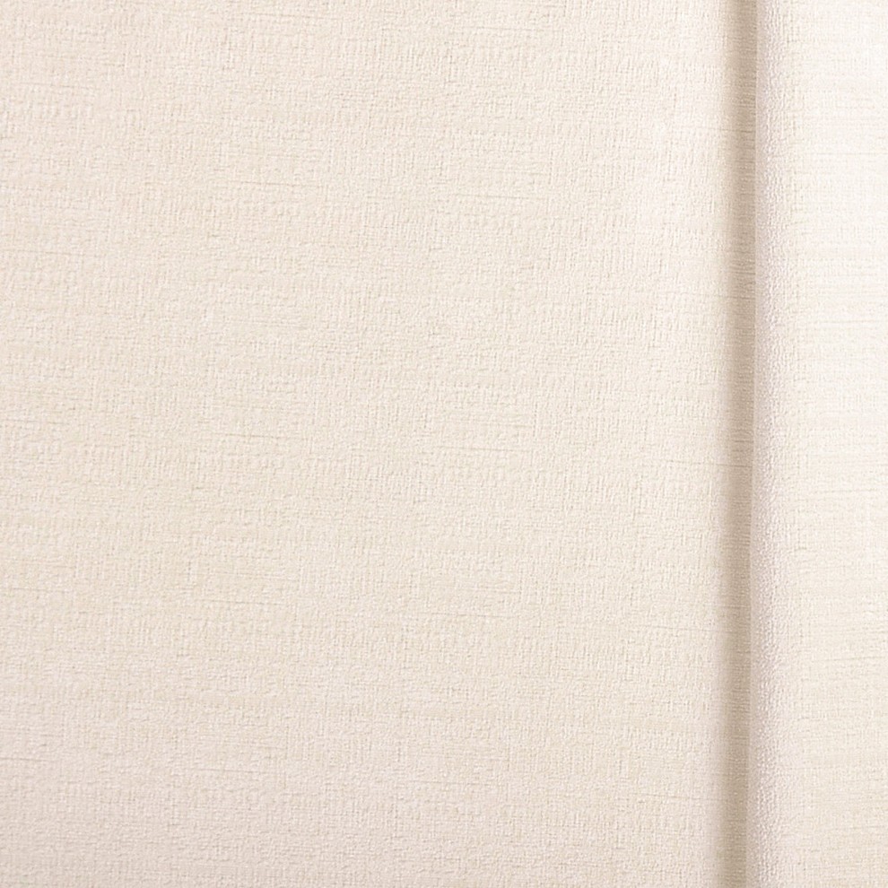 Ivory White Solid Texture Upholstery Fabric - Contemporary - Upholstery ...
