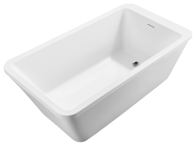 60'' Streamline NPT9250CH Freestanding Tub With Internal Drain ...
