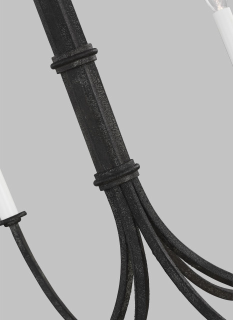 Champlain Medium Chandelier, Iron Oxide - Transitional - Chandeliers ...