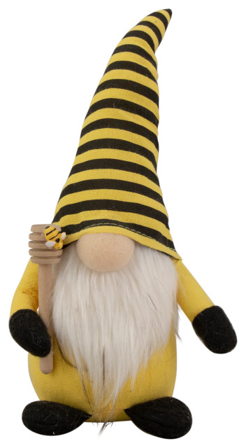 10" Yellow and Black Bumblebee Springtime Gnome - Contemporary ...