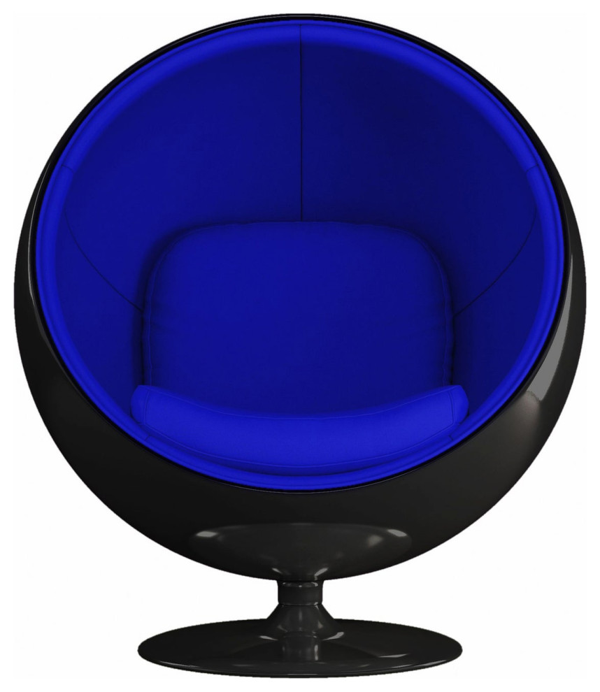 Ball Chair Black Shell - Midcentury - Armchairs And Accent Chairs - by ...