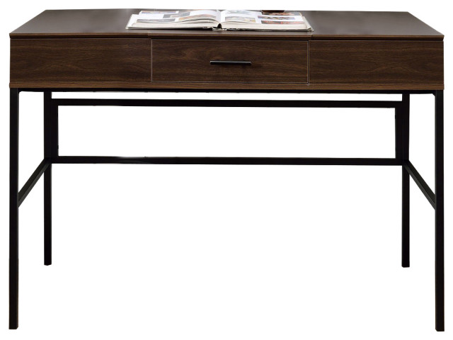 Benzara BM250369 Writing Desk With Lift Top Storage and USB Plugin ...