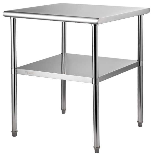 VEVOR Stainless Steel Work Prep Table Commercial Food Prep Table ...
