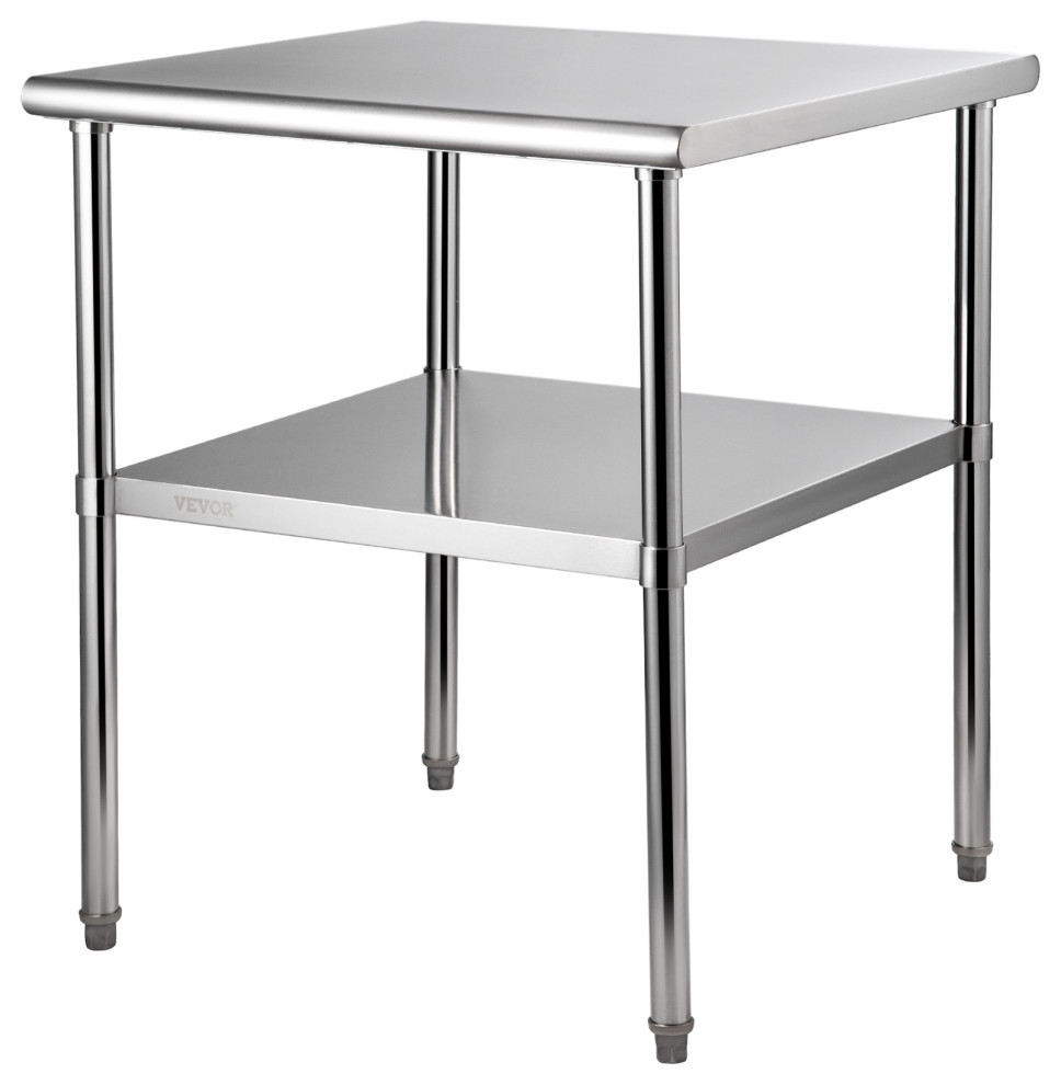 VEVOR Stainless Steel Work Prep Table Commercial Food Prep Table ...