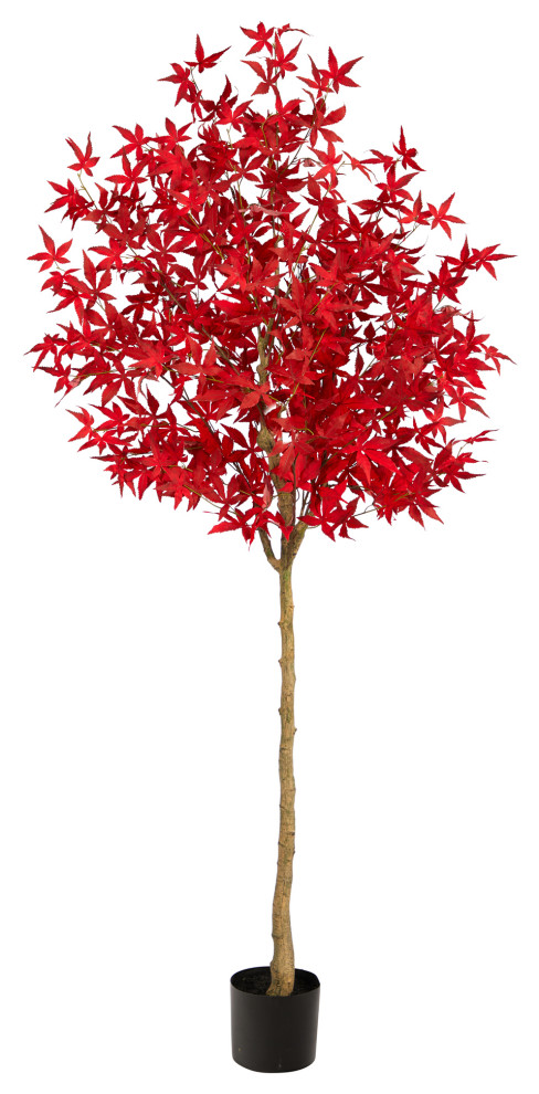 6' Autumn Maple Artificial Fall Tree - Modern - Artificial Plants And ...