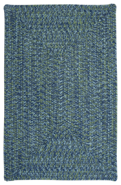 Catalina - Deep Sea 5' square, Square, Braided - Beach Style - Area ...