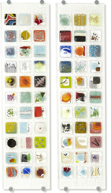 Art Glass Wall Panel II - Contemporary - Wall Accents - by HedgeApple ...
