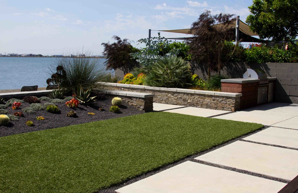 Waterfront Landscaping in Alameda - Beach Style - Landscape - San ...