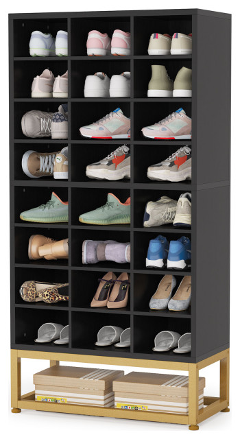 Tribesigns Shoe Storage Cabinet With 24 Cubbies - Contemporary - Shoe ...