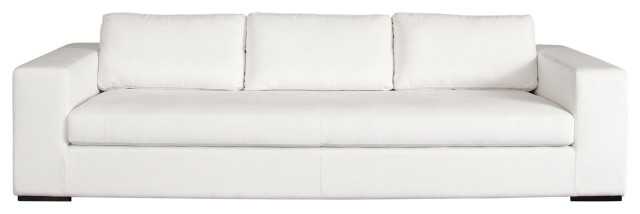 Muse Sofa in Mist White Performance Fabric by Diamond Sofa ...