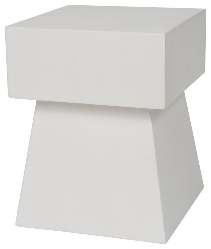 Tatum Indoor/outdoor Mushroom Modern Concrete 18.1" H Accent Table ...