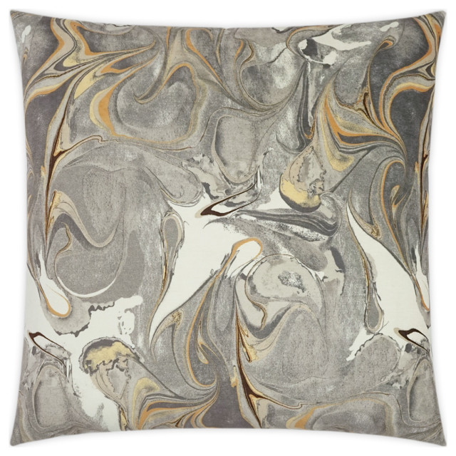 Juno Pillow - Greystone, 24" x 24" - Contemporary - Decorative Pillows - by Sideboards and ...