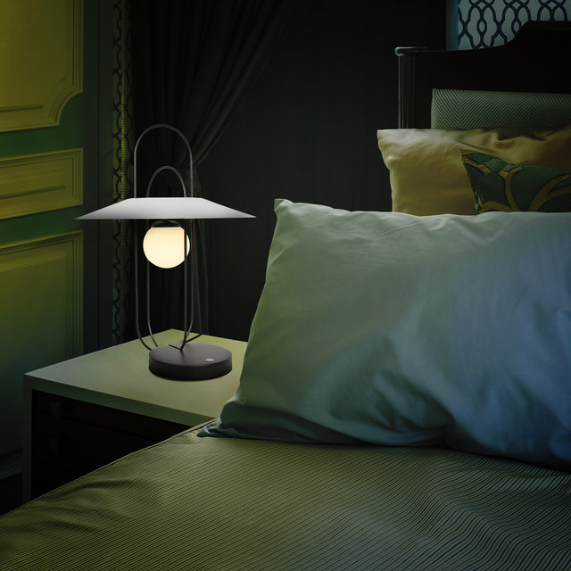 Lyra 24" ETL Certified Integrated LED Table Lamp, Black - Contemporary ...