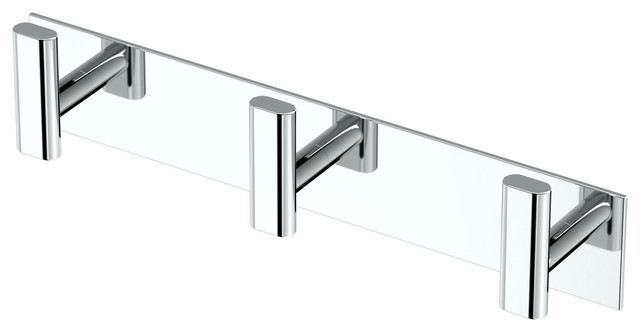 Gatco 1287 Elevate Triple Robe Hook Rack - Contemporary - Robe & Towel ...