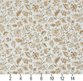 Floral Light Blue And Gold Damask Upholstery And Drapery Fabric By The ...