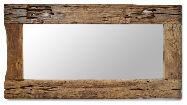 Rustic Railroad Wood Mirror - Rustic - Wall Mirrors - by Design Mix ...
