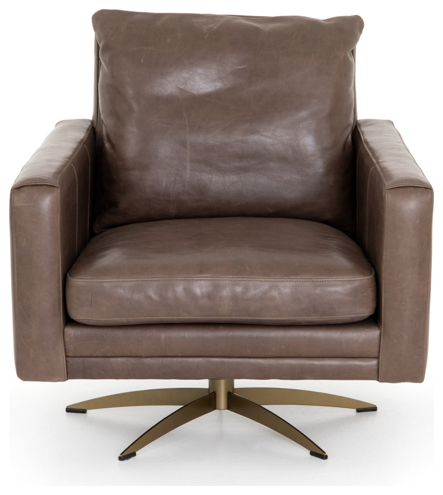 Percy Swivel Chair, Dakota Fossil - Midcentury - Armchairs And Accent ...