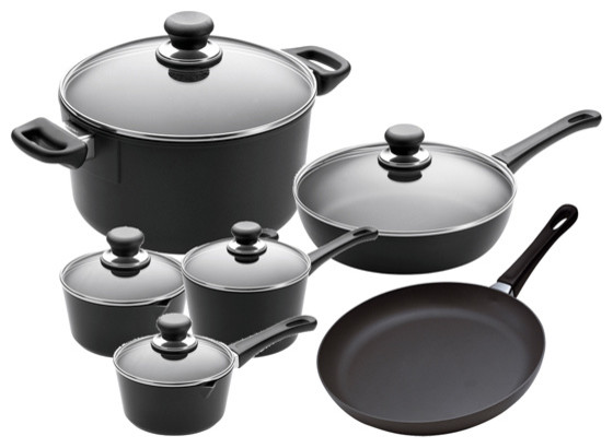 Scanpan Classic - 11 Pc. Deluxe Cookware Set - Contemporary - Cookware ...
