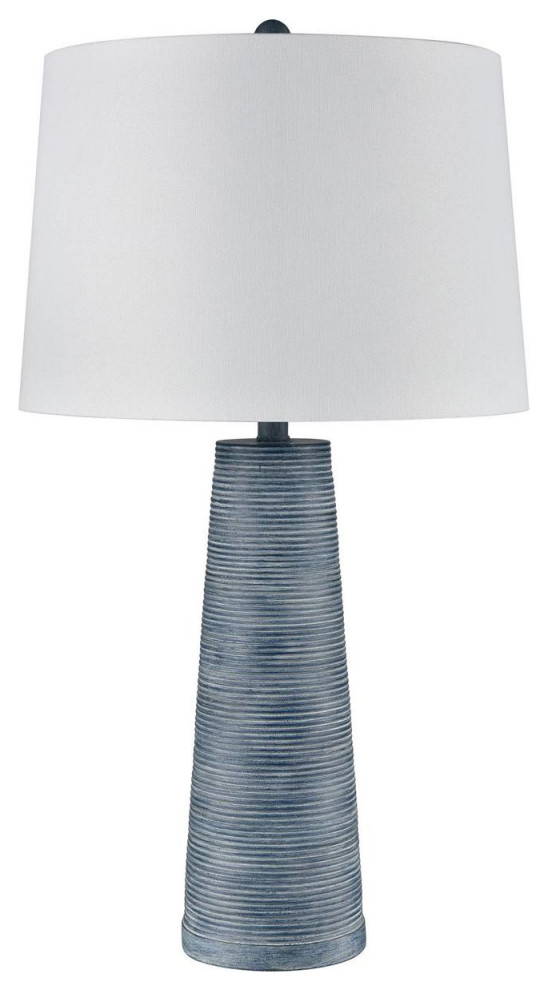 Conical 1 Light Table Lamp, Denim Washed - Contemporary - Table Lamps ...